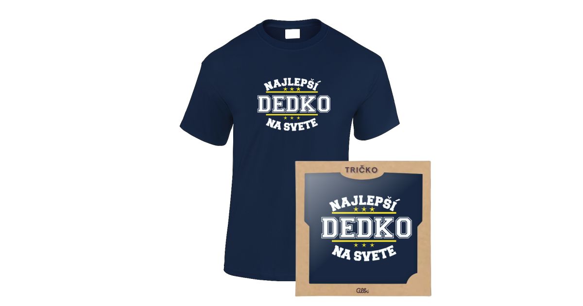 Tričko - Naj dedko NAVY | ALBI eshop